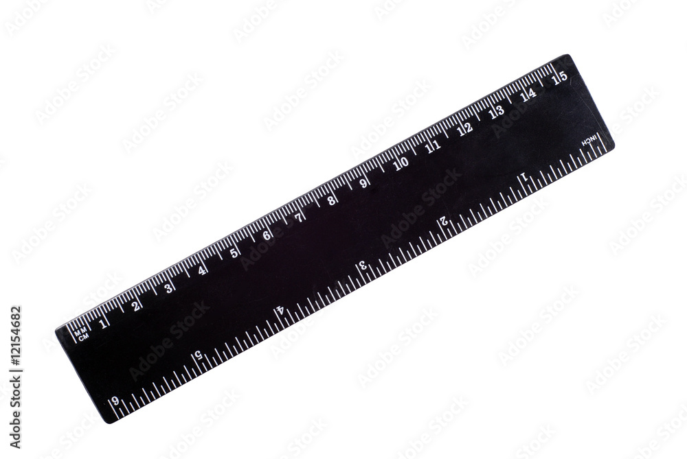 Ruler isolated on white background Stock Photo | Adobe Stock
