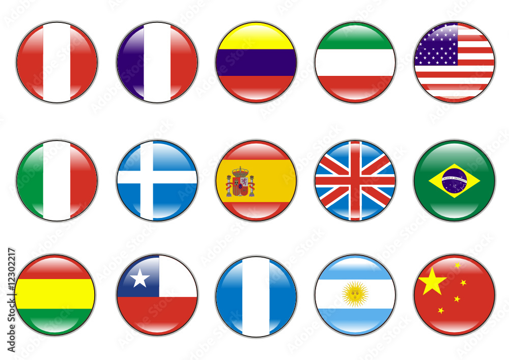 circulos banderas Stock Vector | Adobe Stock