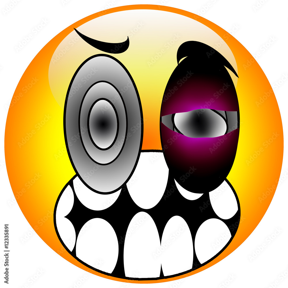 Ojo morado Stock Illustration | Adobe Stock