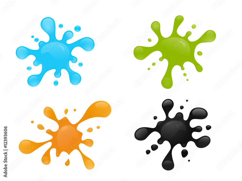Farbkleckse Stock Vector | Adobe Stock