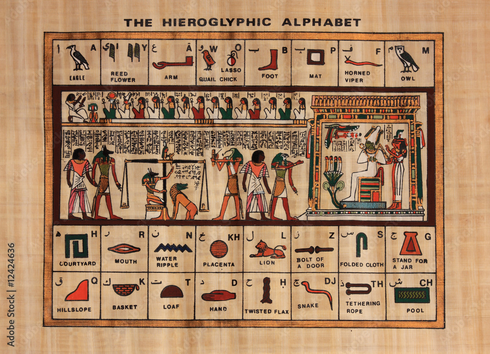signification des hiéroglyphes Photos | Adobe Stock