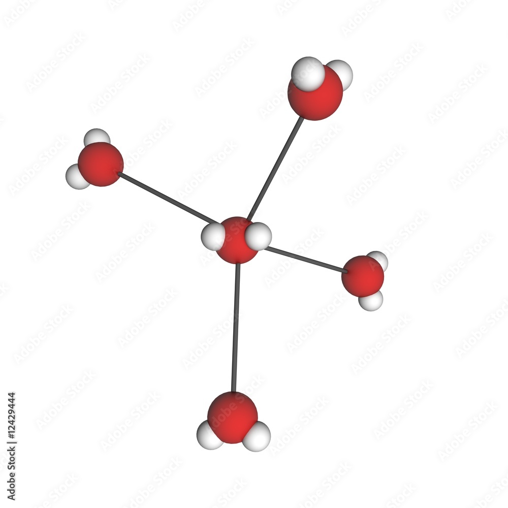 water atomic model H2O Stock Illustration | Adobe Stock