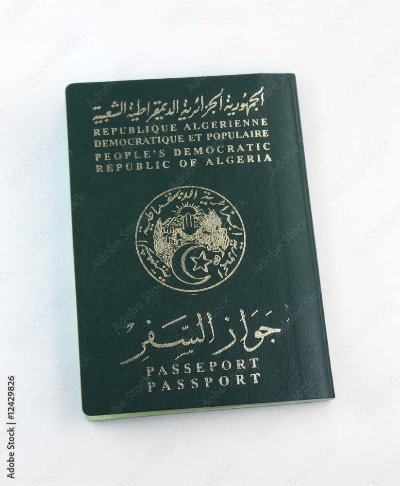 Algerian Passport Stock Photo | Adobe Stock