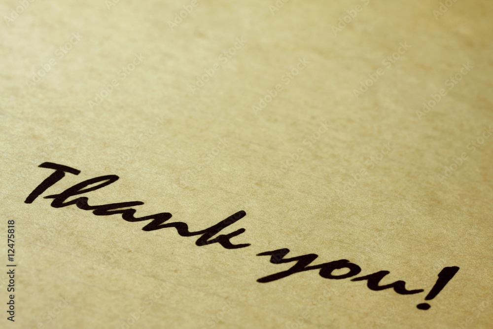Thank You Stock Photo | Adobe Stock