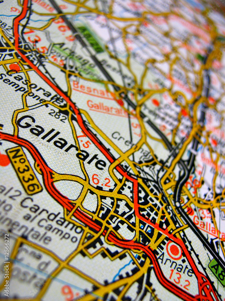 cartina gallarate Stock Photo | Adobe Stock