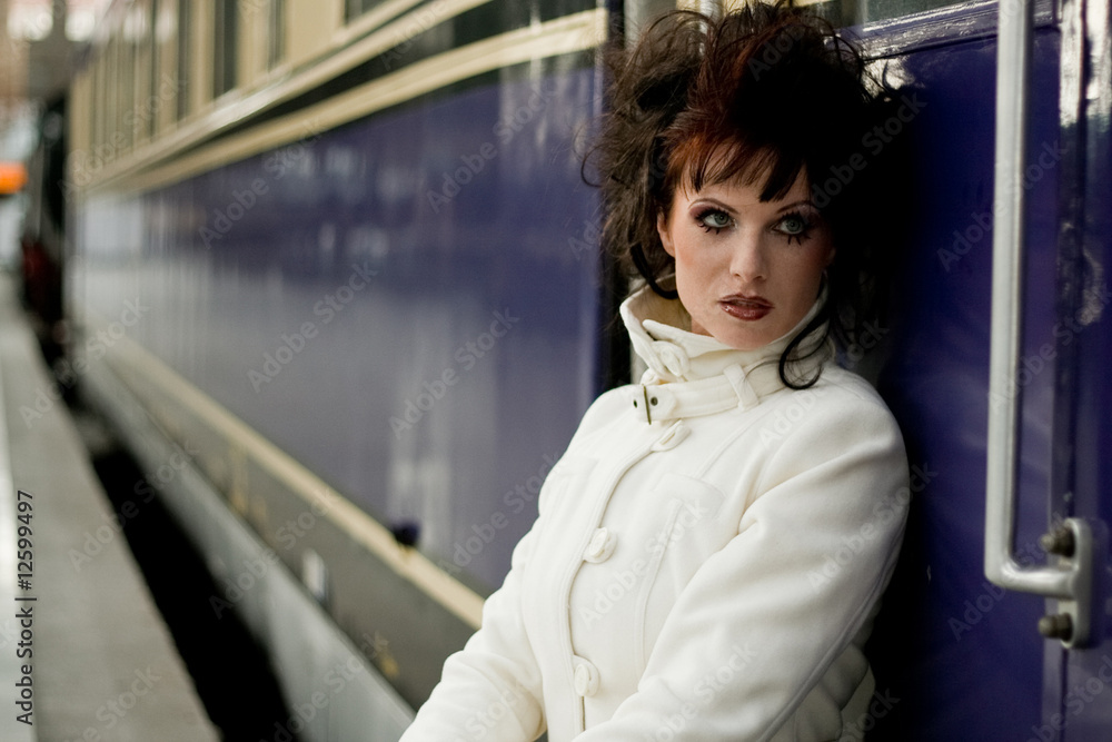 Abschied auf dem Bahnhof Stock Photo | Adobe Stock