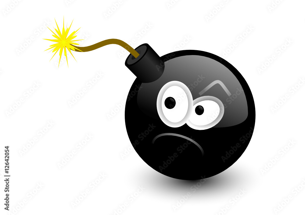 Comic Bombe illustration Stock-Vektorgrafik | Adobe Stock