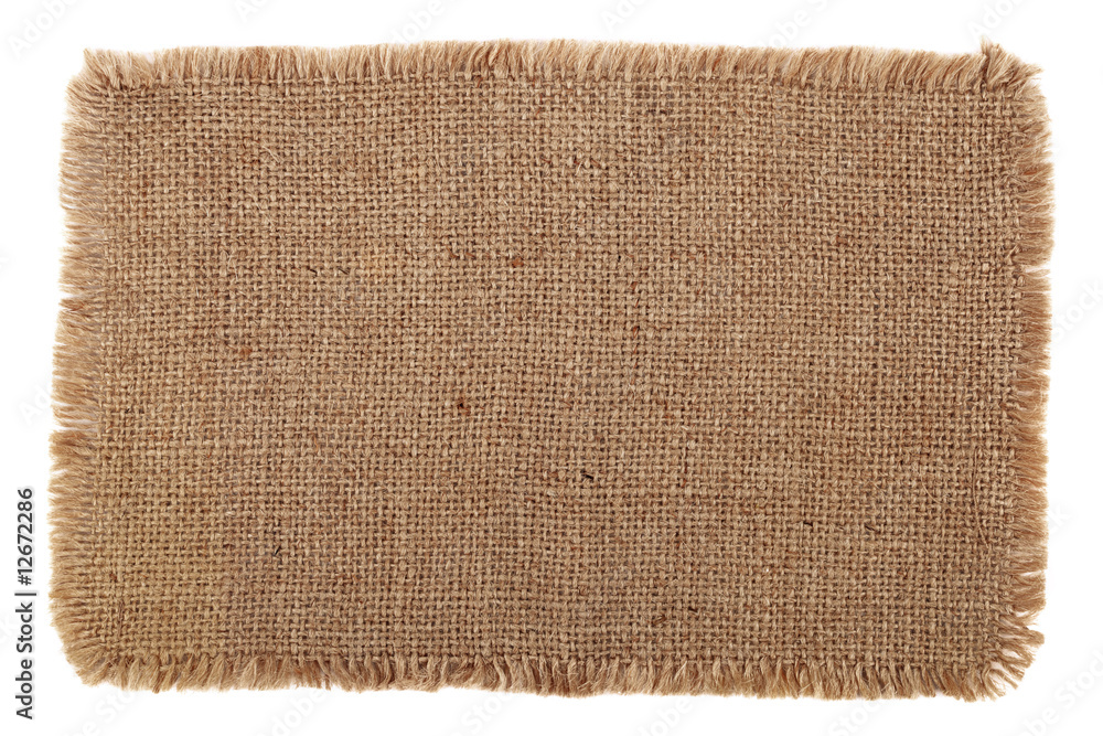 very detailed hi res photo of an old burlap canvas with lacerate Stock ...