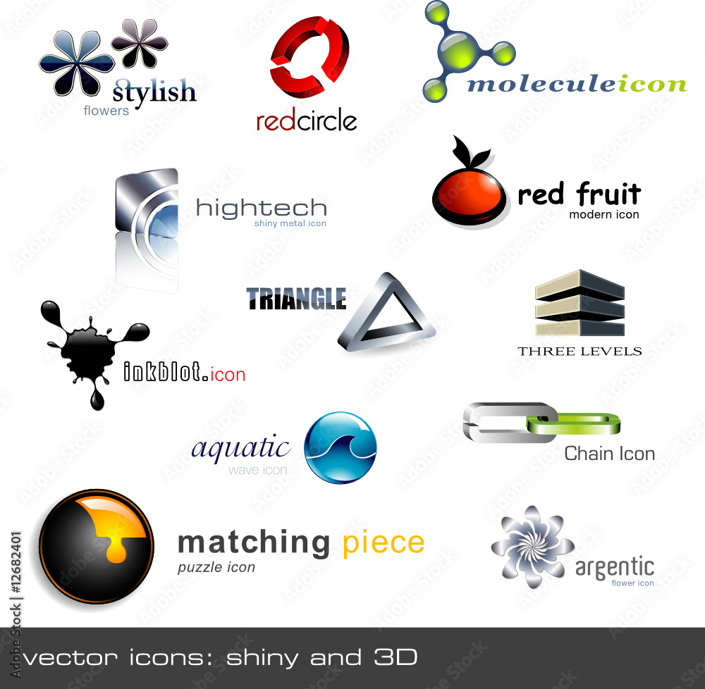 vector icon set Stock-Vektorgrafik | Adobe Stock