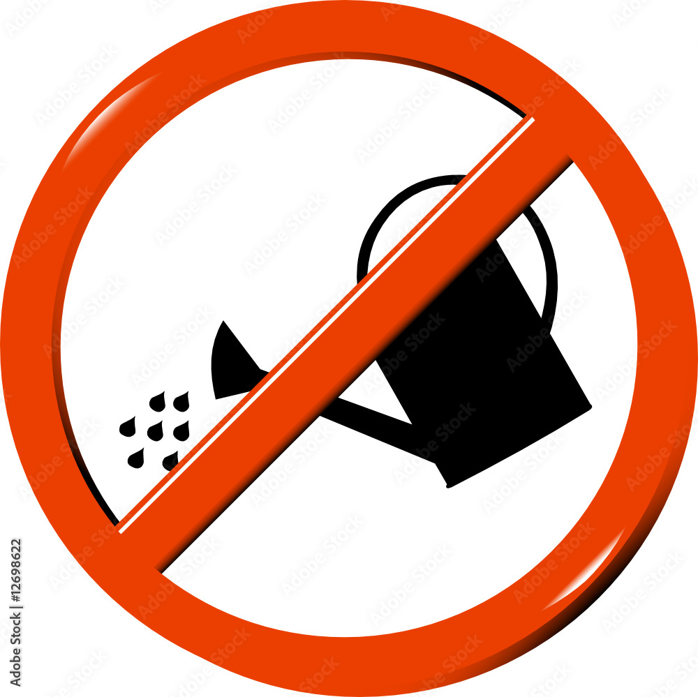 No watering Stock Vector | Adobe Stock