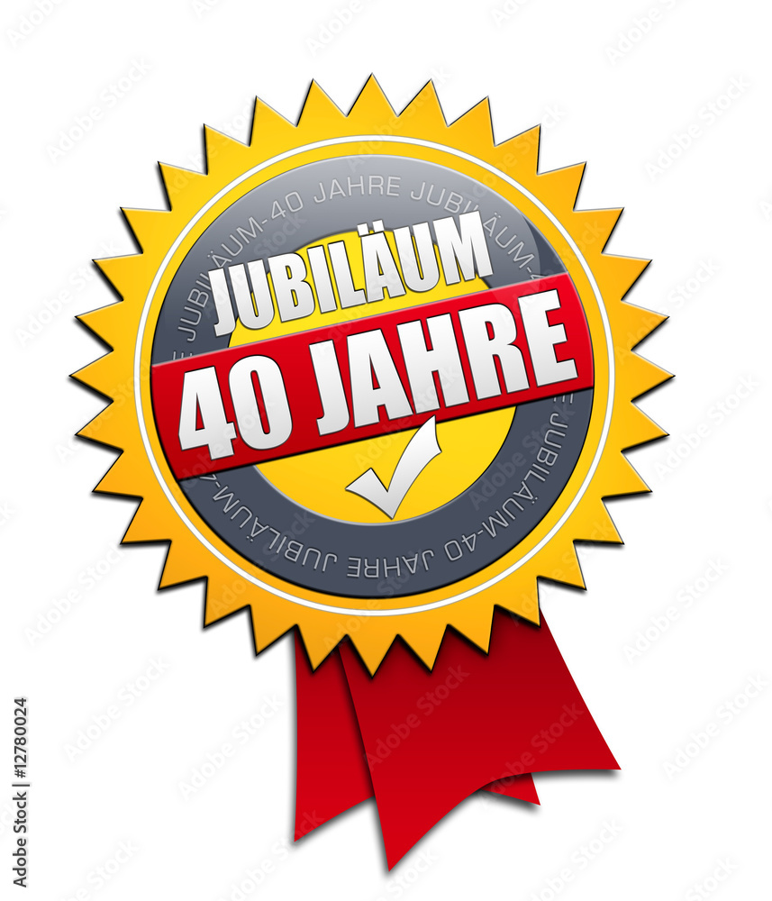40 jahre jubiläum Stock Illustration | Adobe Stock