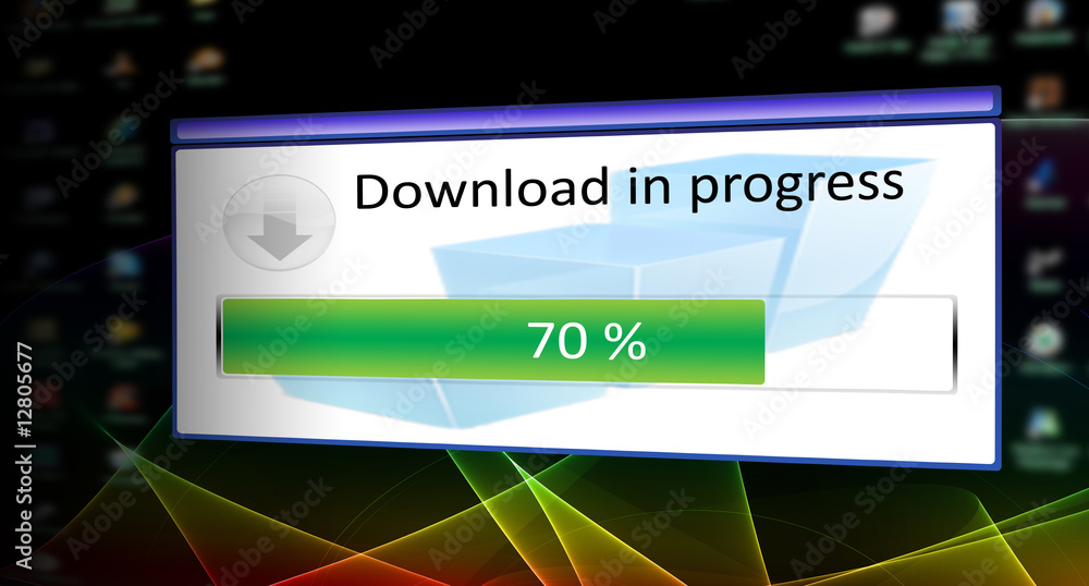 Download in progress Stock Illustration | Adobe Stock