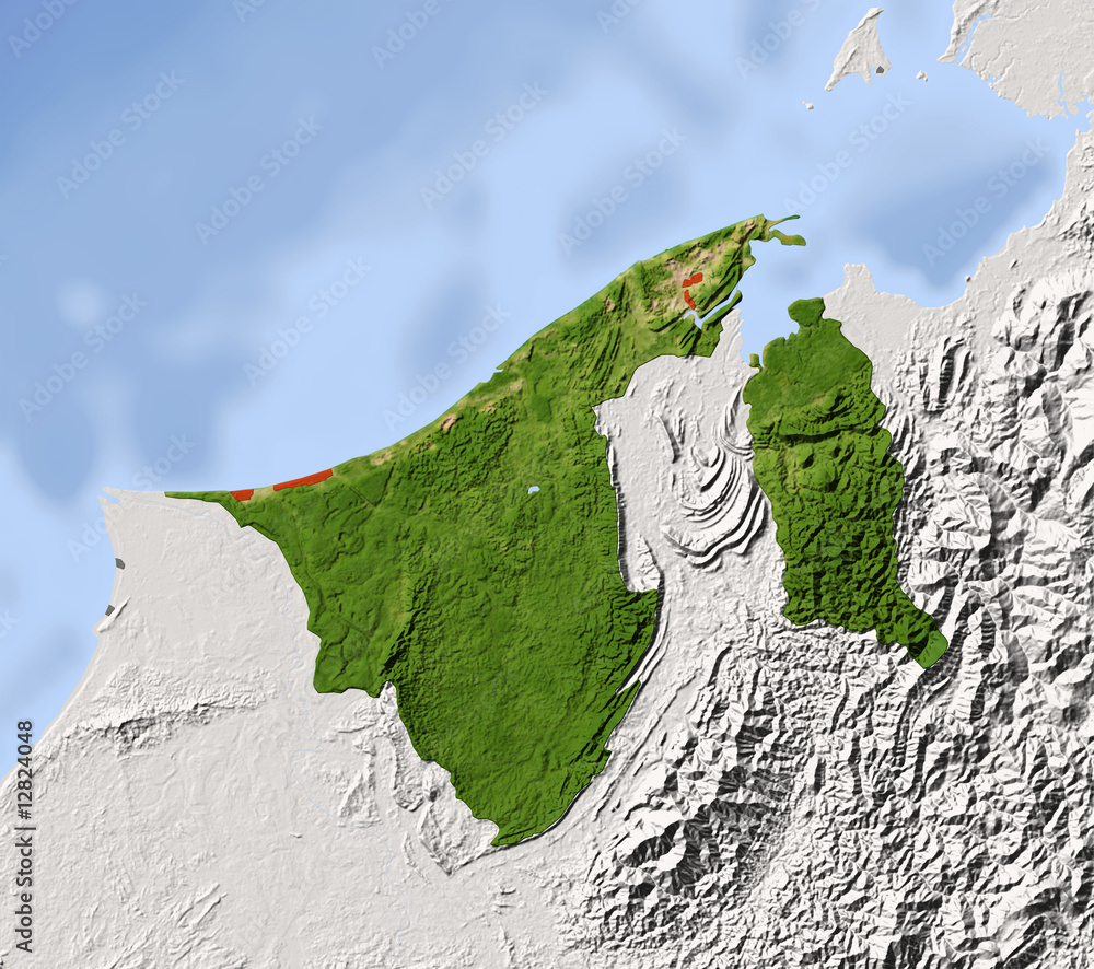 Brunei map geography