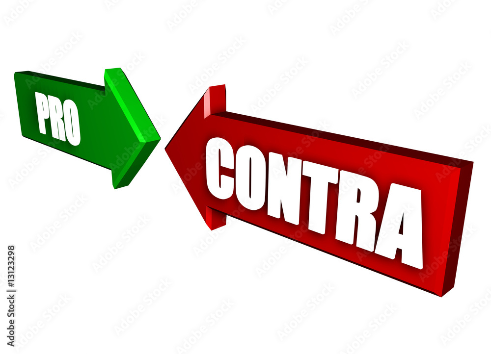 Pro & Contra Stock-Illustration | Adobe Stock