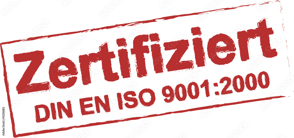 Stempel Zertifiziert DIN EN ISO Stock-Vektorgrafik | Adobe Stock