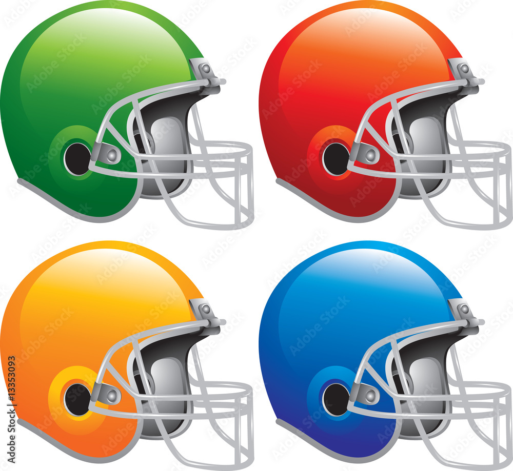 Poster Multiple colored football helmets – Wall Art | UkPosters