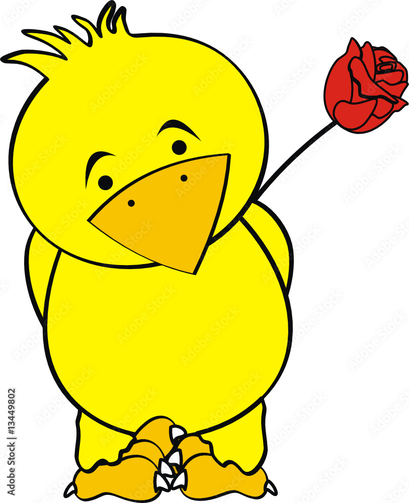 pollito rosa vector de Stock | Adobe Stock