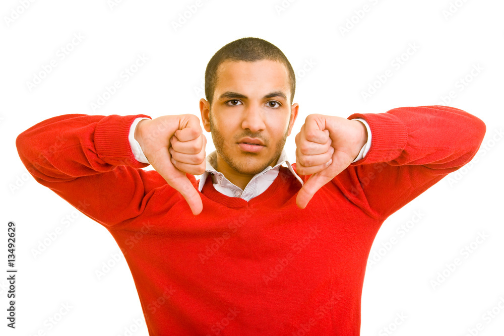 Daumen runter Stock Photo | Adobe Stock