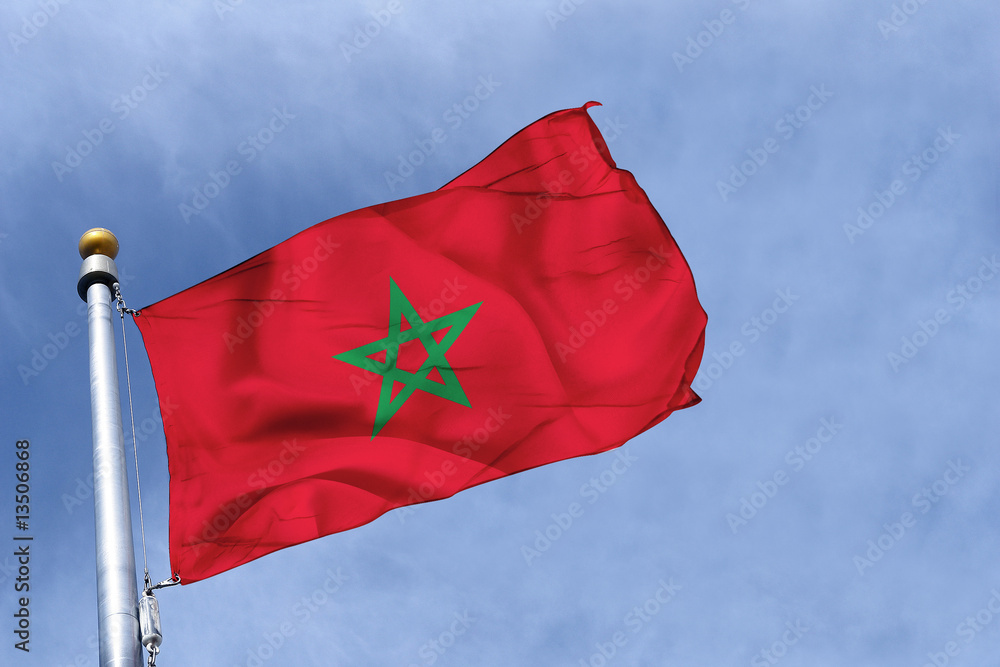 drapeau maroc Stock Photo | Adobe Stock