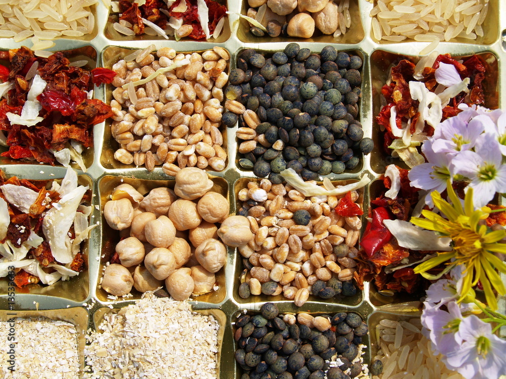 alimentation....légumes secs et céréales Photos | Adobe Stock