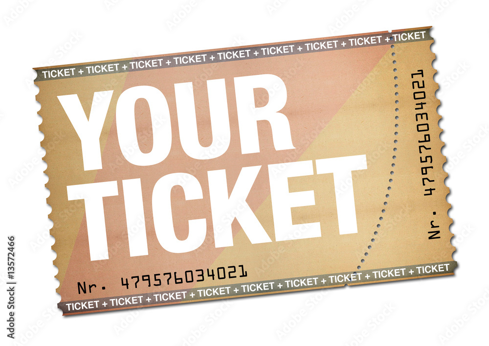 Your Ticket Stock-Illustration | Adobe Stock