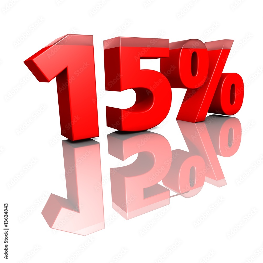 15% discount percent price off Stock Illustration | Adobe Stock