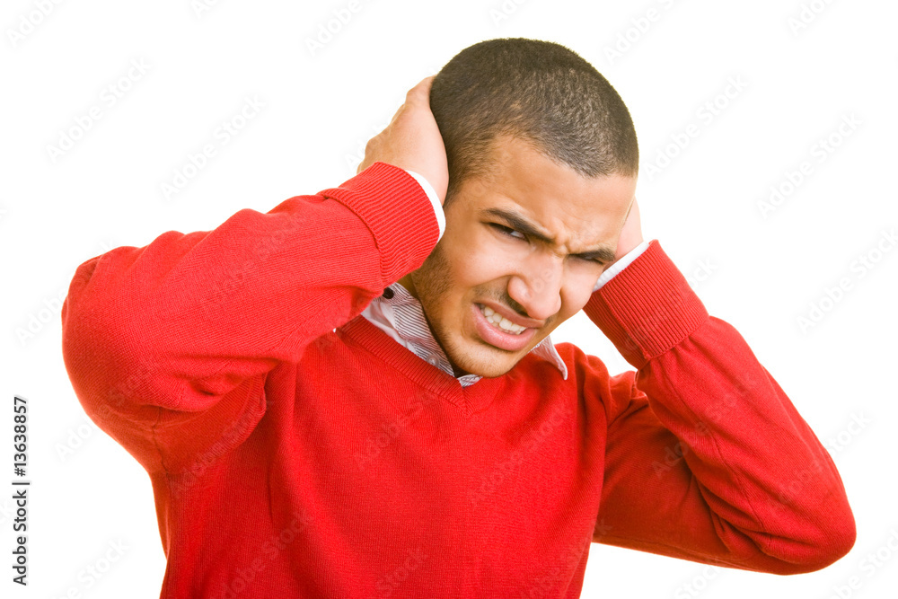 Ohren zuhalten Stock Photo | Adobe Stock