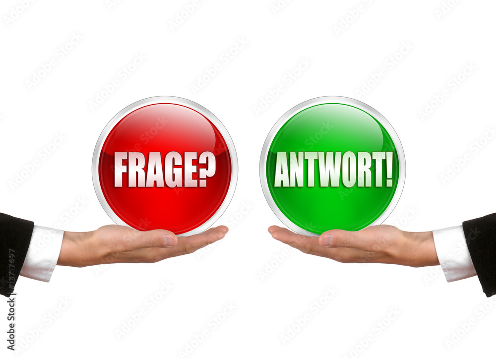Frage? Antwort! Stock-Foto | Adobe Stock