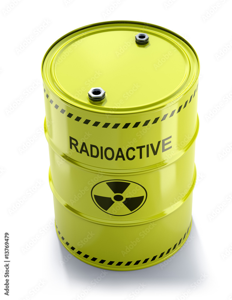 Toxic waste, radioactive barrel Stock Illustration | Adobe Stock