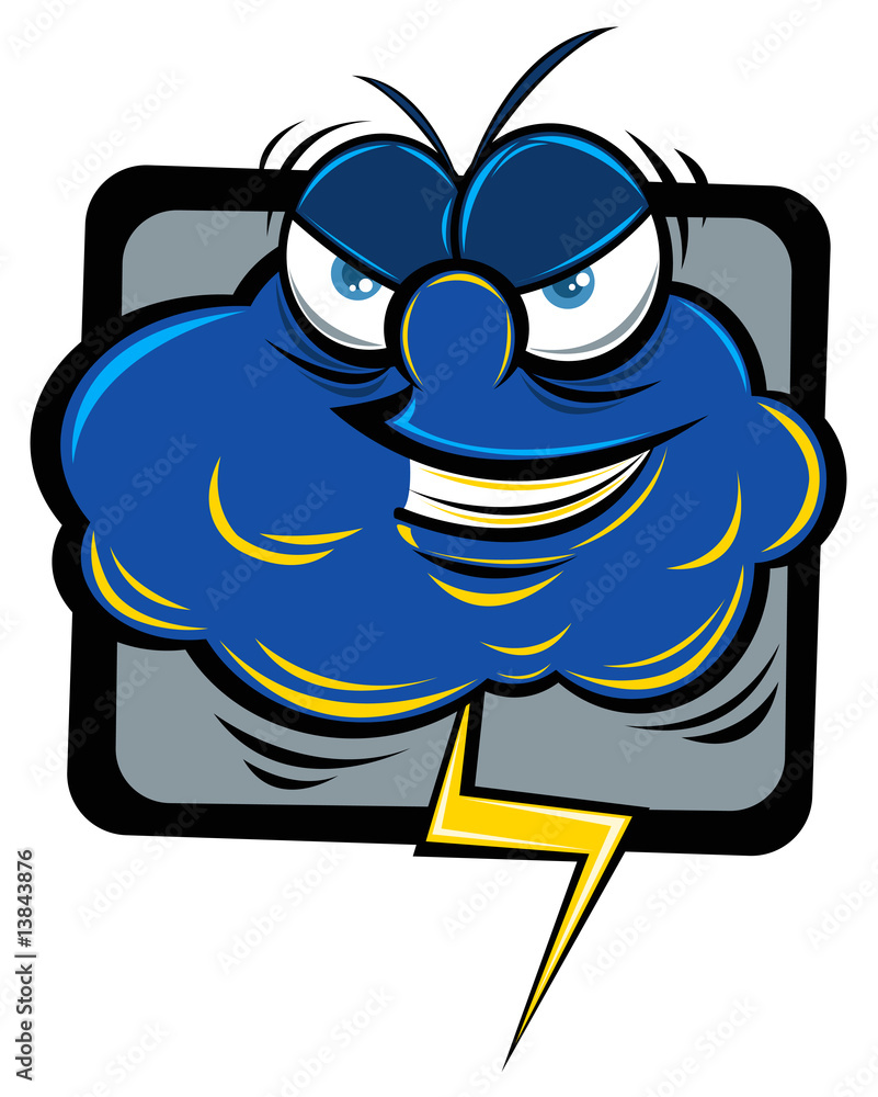 cartoon lightning Stock Vector | Adobe Stock