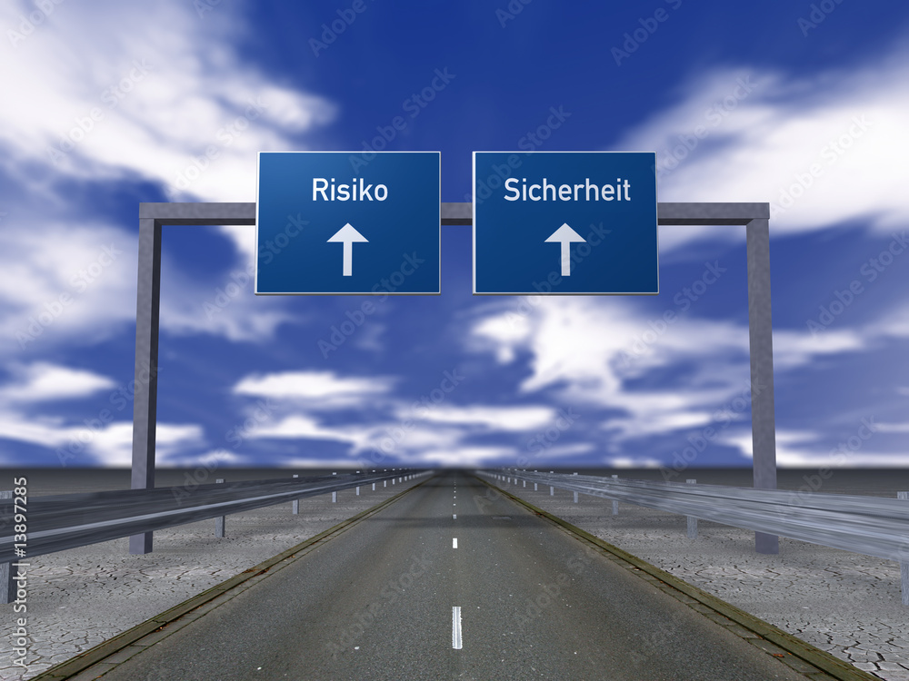 Risiko oder Sicherheit Stock Illustration | Adobe Stock
