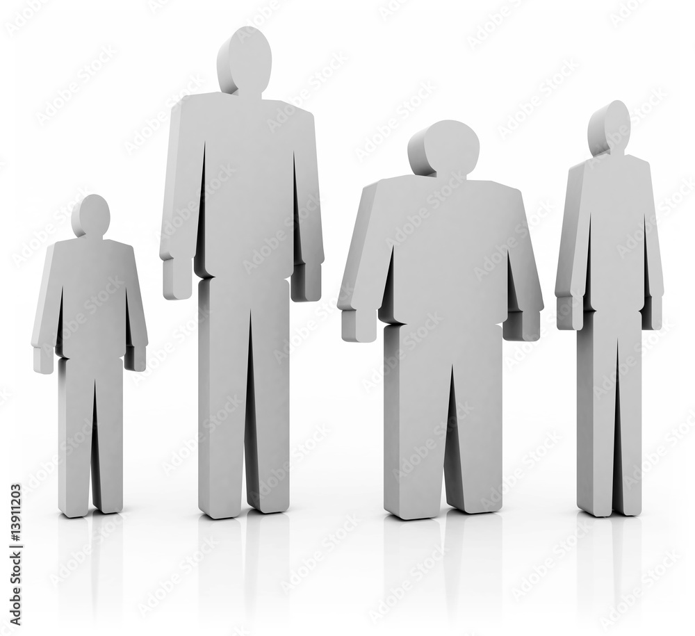 Short, tall, fat, thin - Different body shapes and sizes Stock ...