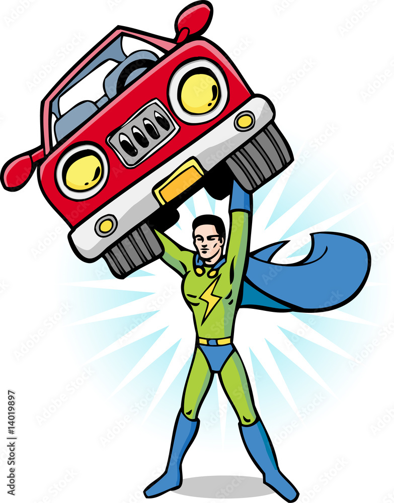 Superhero Car Stock Vector | Adobe Stock