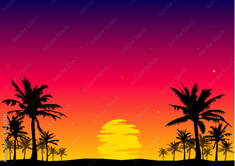 beach Stock Vector | Adobe Stock