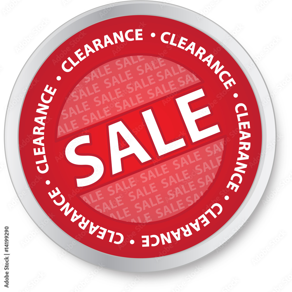 Clearance Sale Icon Stock Illustration | Adobe Stock