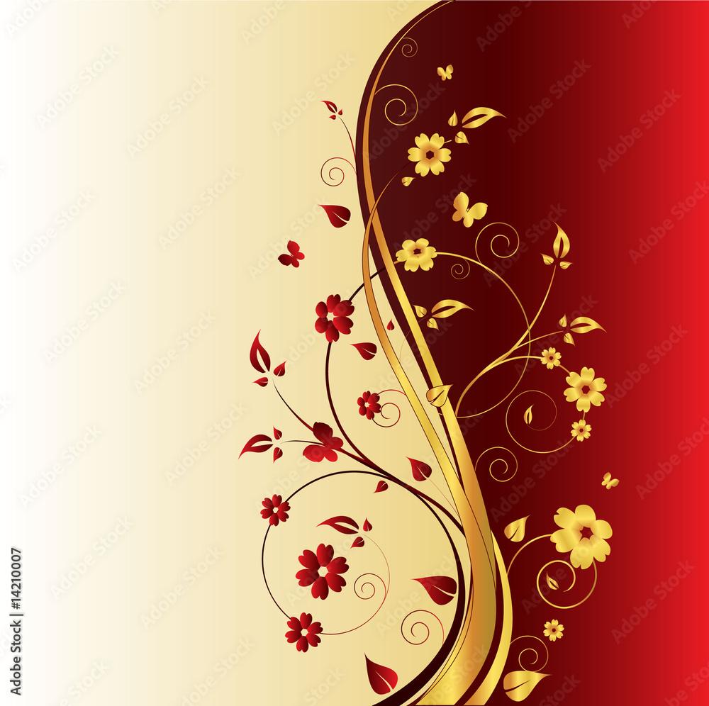Elegant Floral Background Stock Vector | Adobe Stock