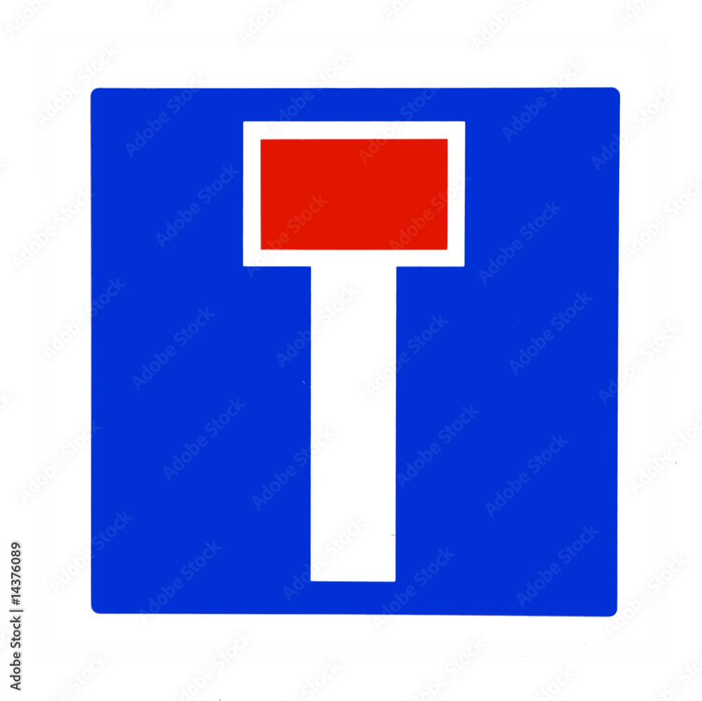 panneau impasse Stock Illustration | Adobe Stock