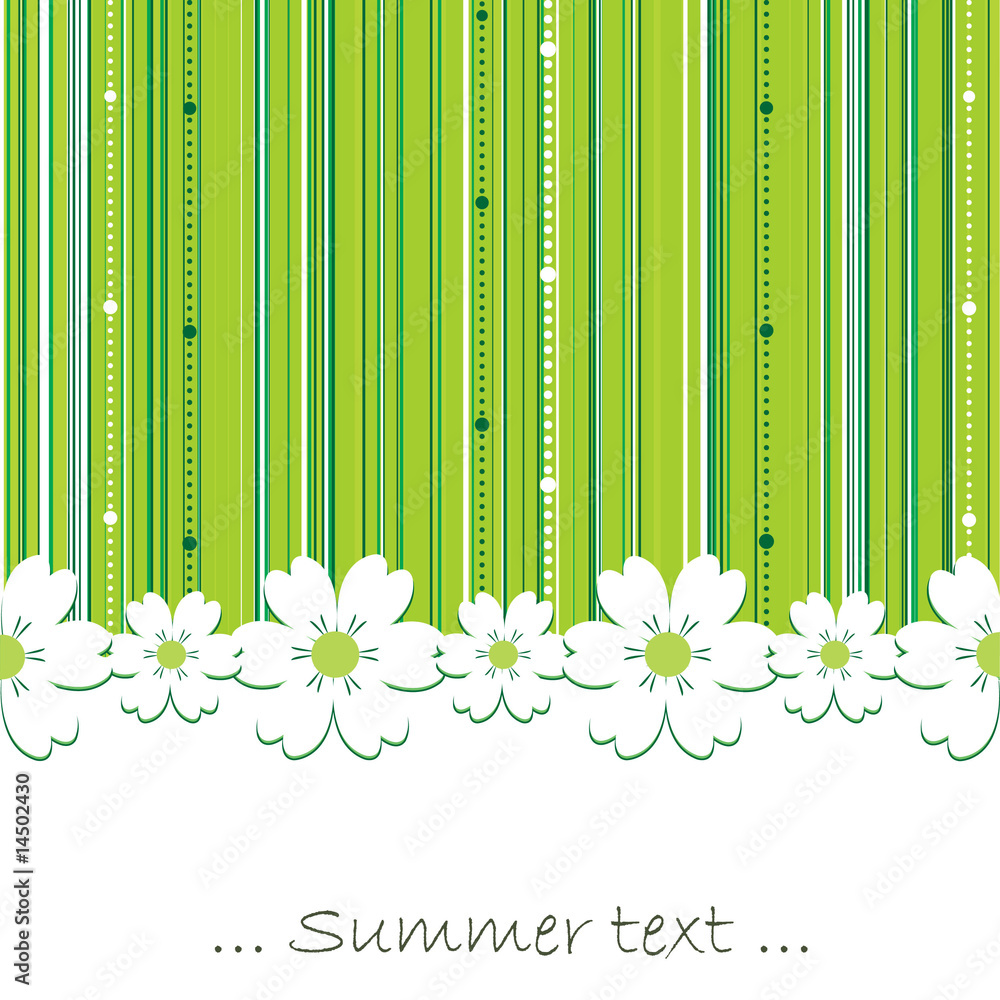 Green Summer Background Stock Vector | Adobe Stock