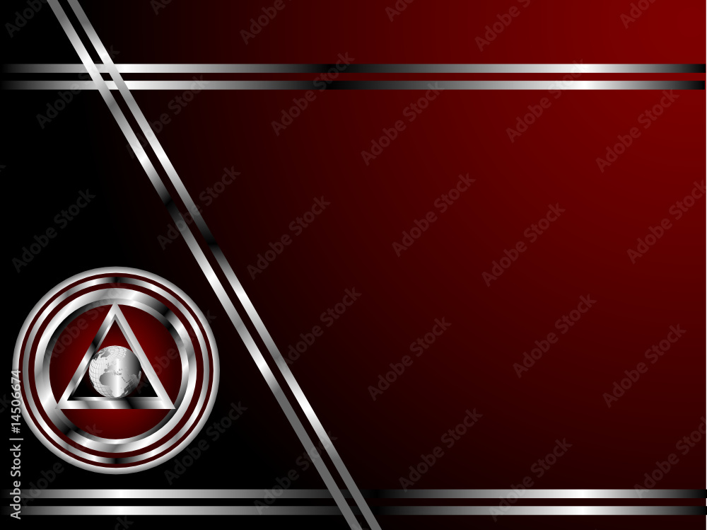 Maroon and Silver Business Card Template Stock Vector | Adobe Stock