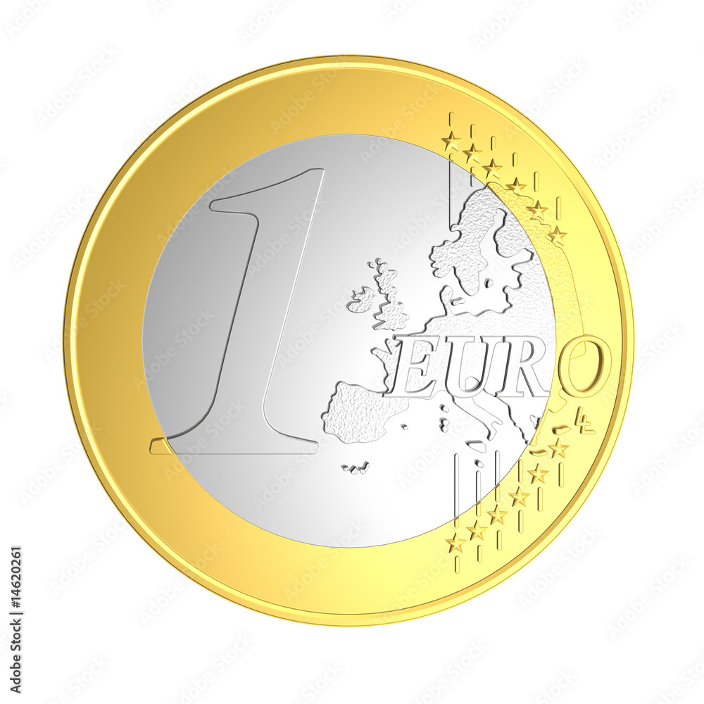 one euro coin Stock Illustration | Adobe Stock