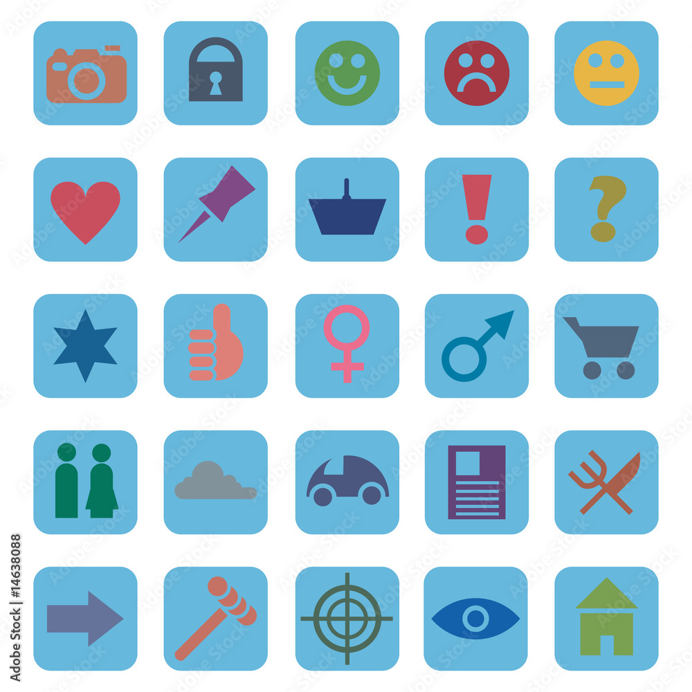 web piktogramme Stock-Vektorgrafik | Adobe Stock