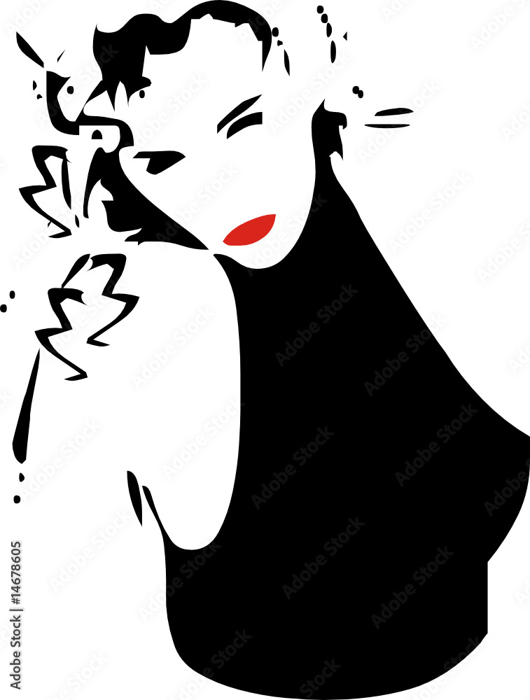 Vector Feminino - Woman Vector - Face Stock Vector | Adobe Stock