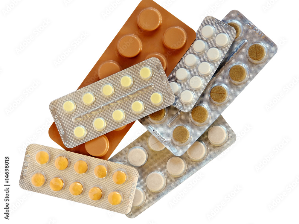 Pile of drugs in different size and color Stock Photo | Adobe Stock