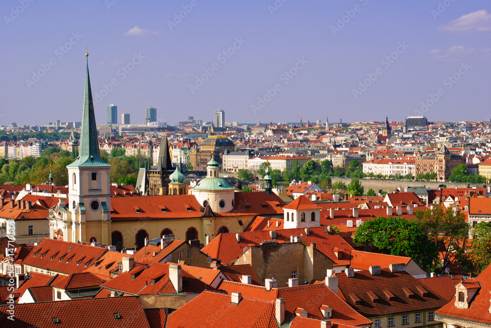 Beauty landscape of Prague Stock Photo | Adobe Stock