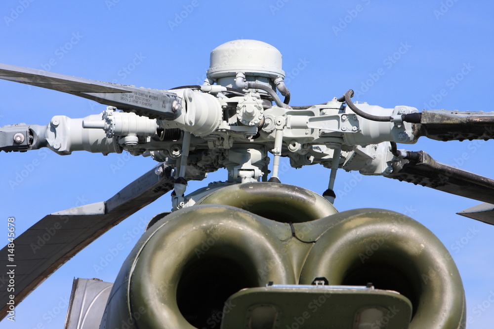 Helicopter rotor head Stock Photo | Adobe Stock