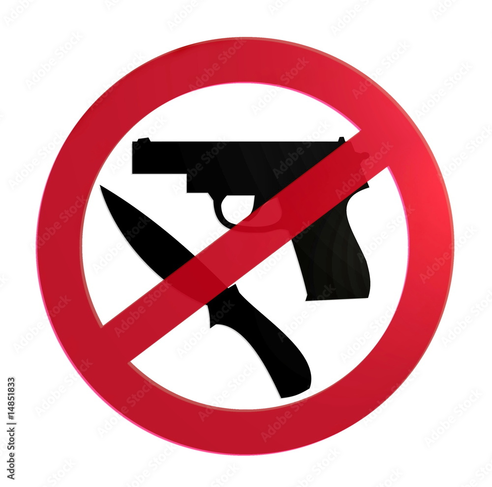Waffenverbot Stock-Illustration | Adobe Stock