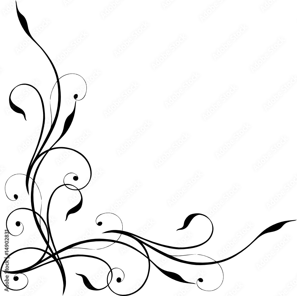 border, filigrane Ranke Stock-Vektorgrafik | Adobe Stock