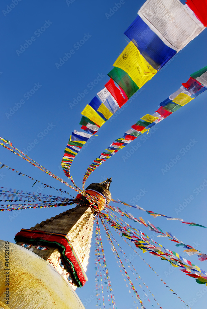 bodhnath temple in kathmandu nepal Stock Photo | Adobe Stock