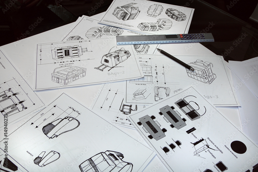 projet en dessin Stock Photo | Adobe Stock