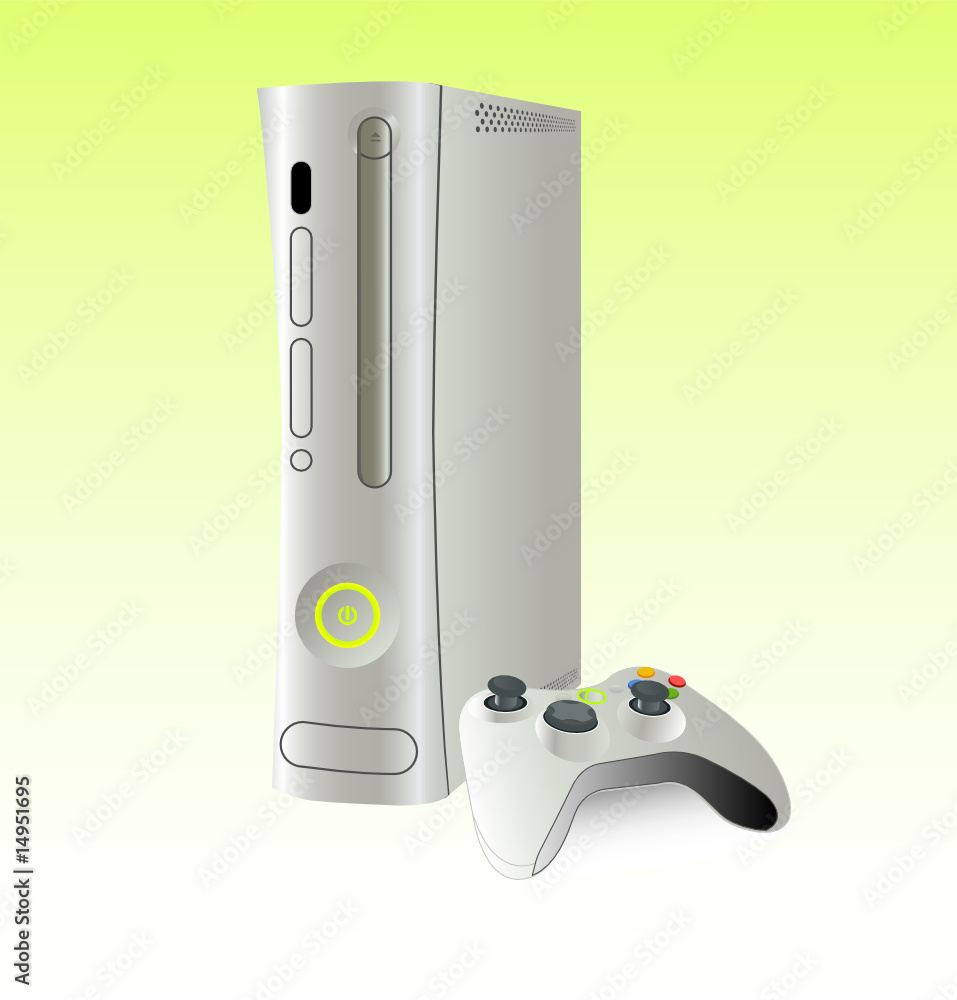 Video game console. Vector. Stock Vector | Adobe Stock